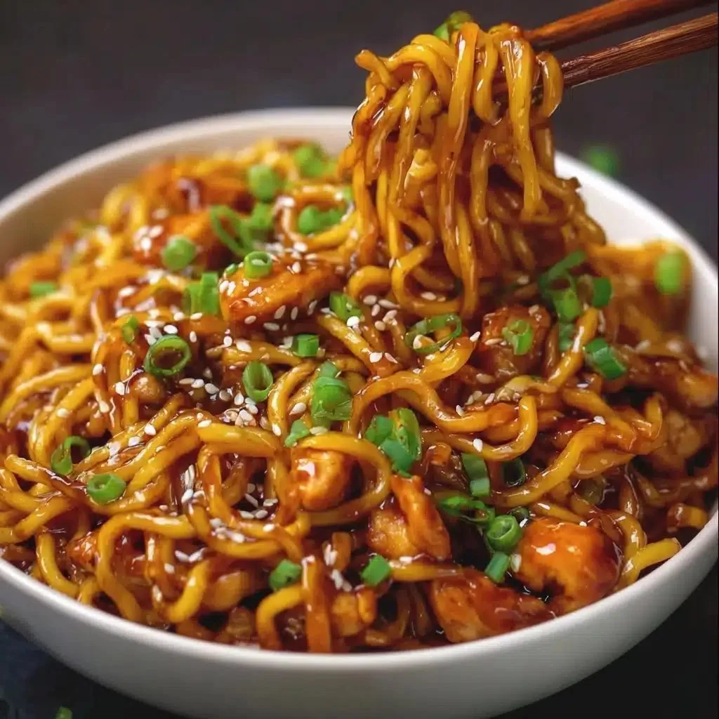 Sticky Garlic Chicken Noodles – mayonnaiserecipe